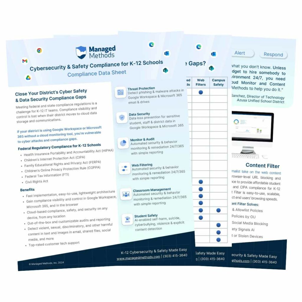 Cyber Safety & Security Compliance for K-12 School Districts